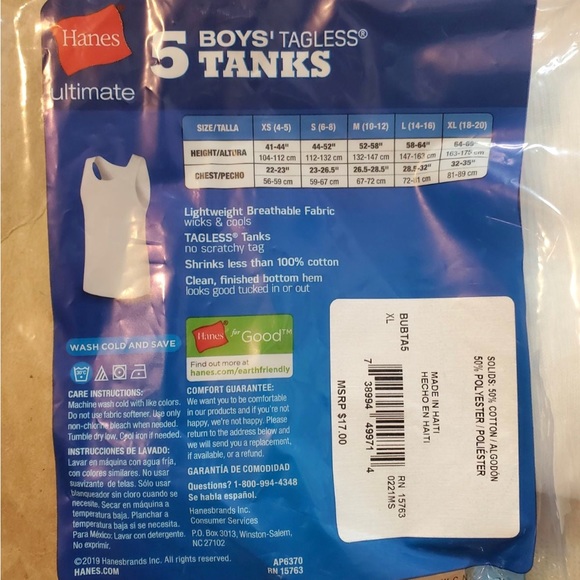 Hanes | Shirts & Tops | Hanes Tagless Tanks Boys Xl | Poshmark